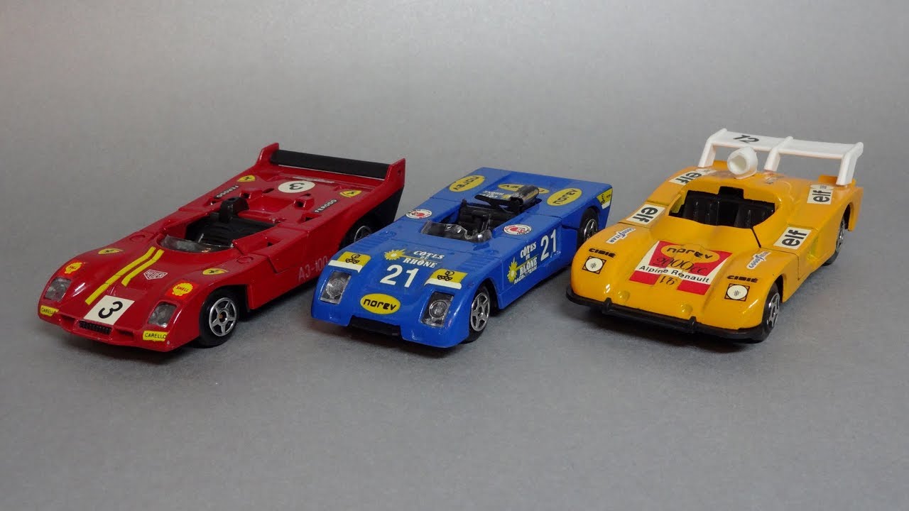 Chevron B23, Ferrari 008, Alpine-Renault || 1973 Norev Jet-Car || Made ...