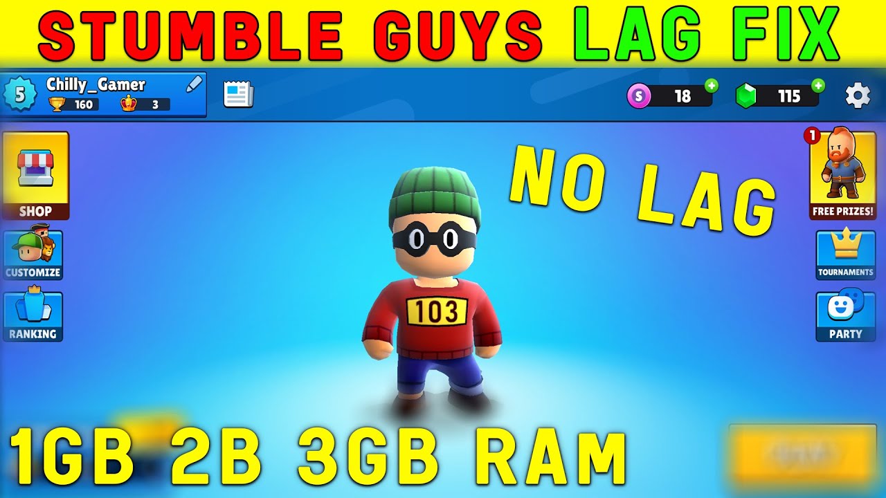 Stumble guys lag Fix 1GB 2GB 3GB Ram || Stumble guys lag fix config 0. ...