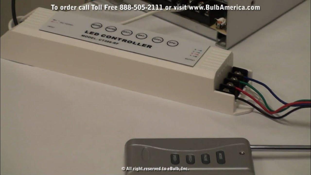 LED Strip Power Supply & Controller Connection - YouTube