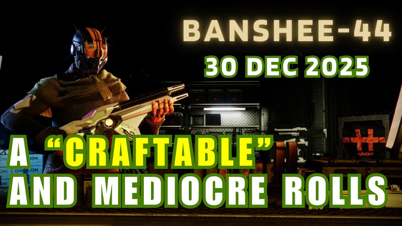 A CRAFTABLE amd mediocre rolls BANSHEE-44 Destiny 2 Gunsmith Official ...