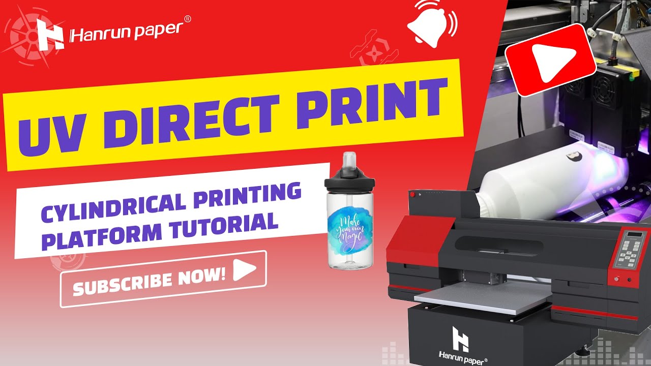 UV Cylindrical printing platform tutorial - YouTube