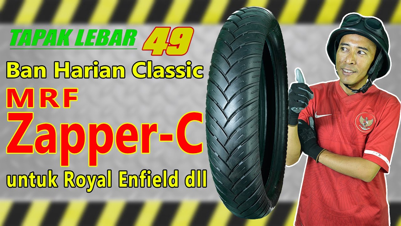 Ban MRF Zapper C 120/80-18 Ban Motor Custom Royal Enfield 350 Classic ...