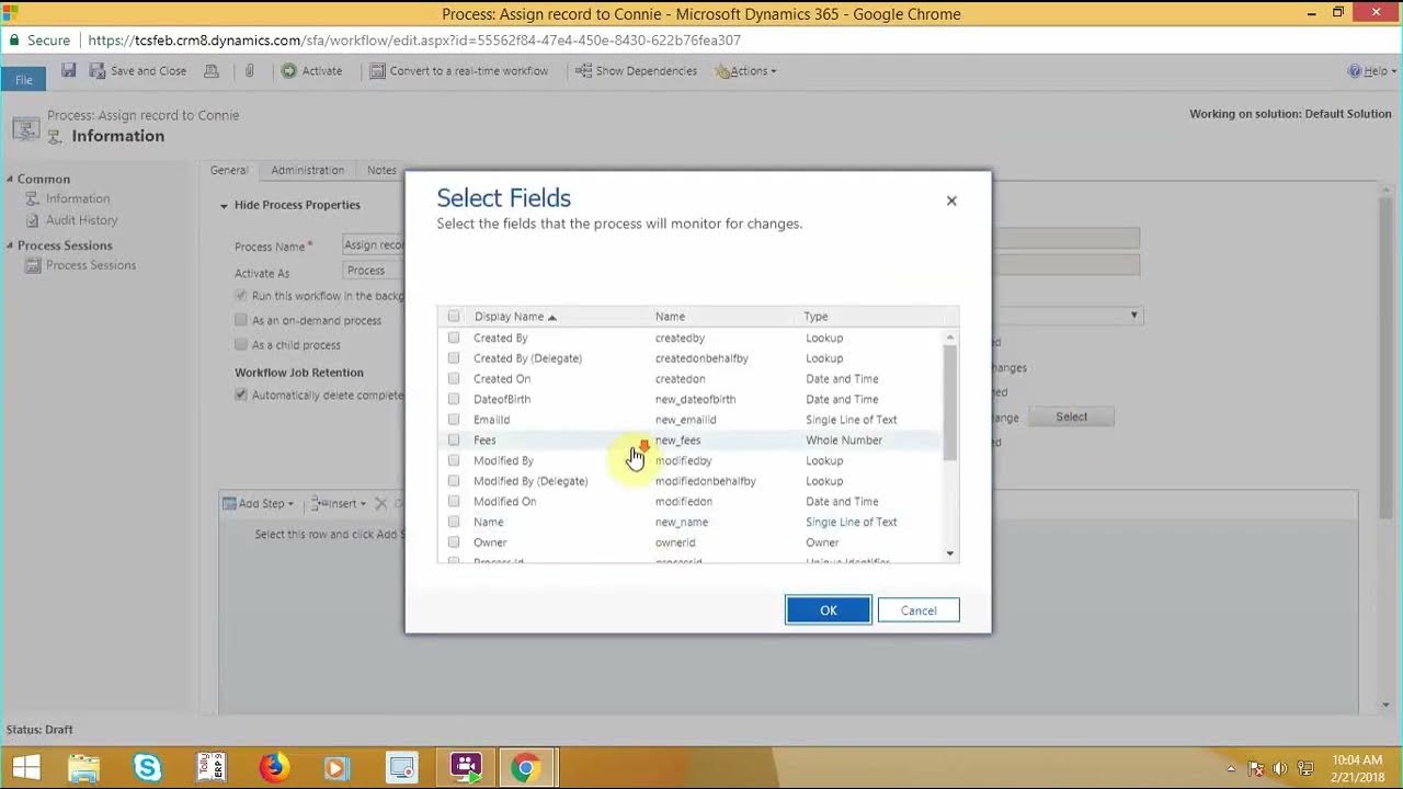 Dynamics 365 CRM Creating Workflows - YouTube