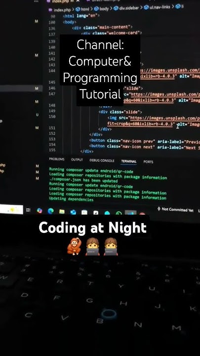 coding dark mode 🧑‍💻🦧🧑‍💻🧑‍💻 #laravel12 #coding #programming #belajarlaravel #belajarcoding # ...