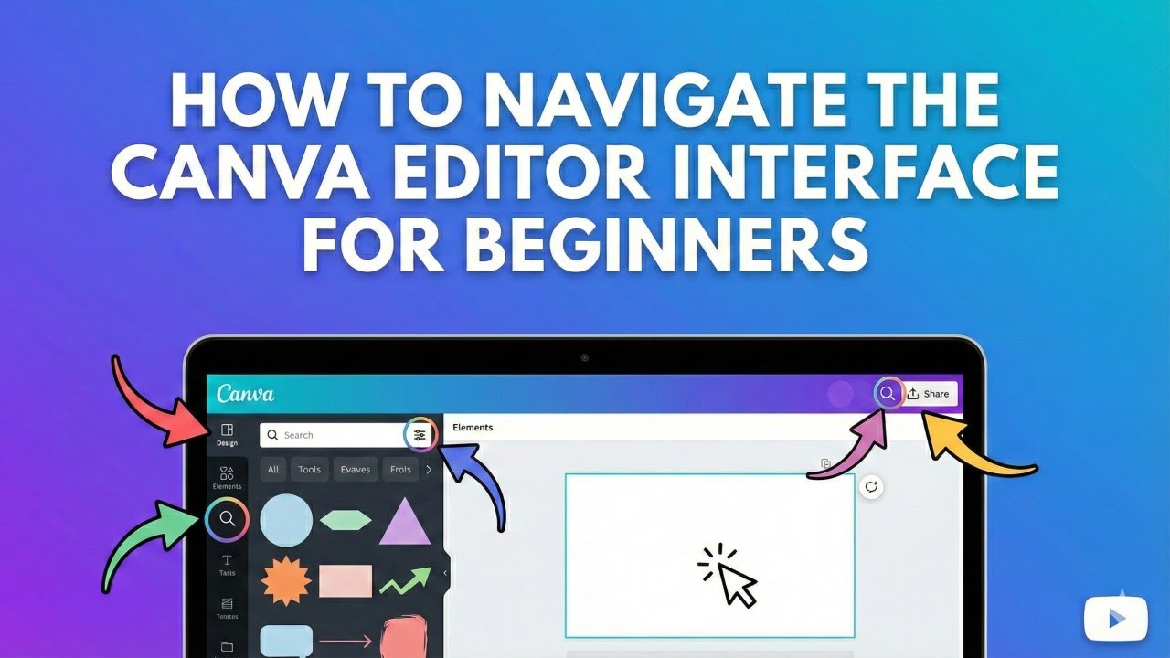 How to Navigate the Canva Editor Interface for Beginners - YouTube