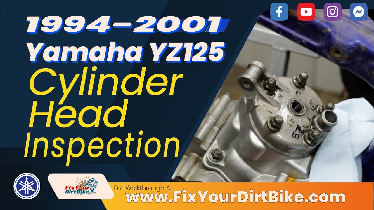 1994 - 2001 Yamaha YZ125 Cylinder Head INSPECTION | #yz125 #yamaha ...