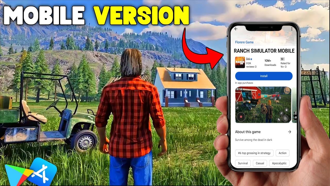 TOP 2 RANCH SIMULATOR GAME FOR MOBILE l HIGH GRAPHICS RANCH SIMULATOR ...