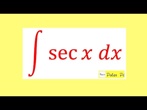 Integral of Sec(x) - Using a Trigonometric Identity and U- Substitution ...