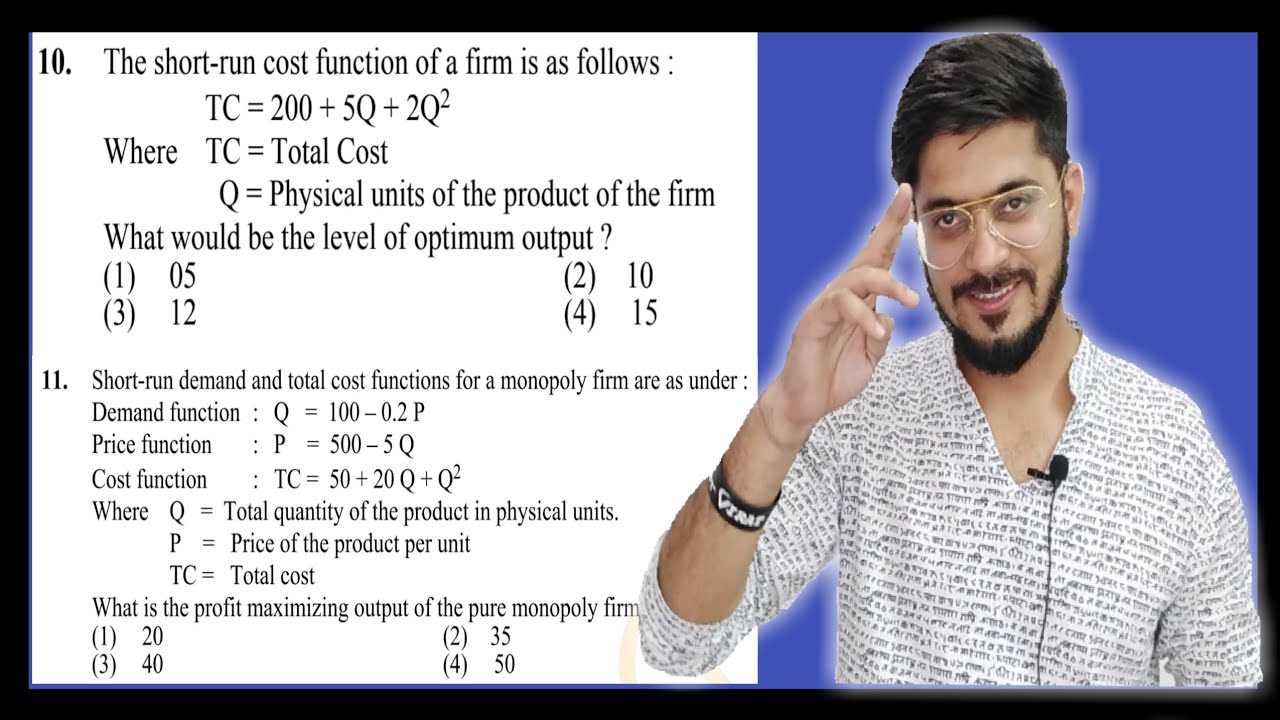Numerical Question Of Short Run Cost Function Jan 2017 Paper 3 NET numerical-question-of-short-run-cost-function-jan-2017-paper-3-net
