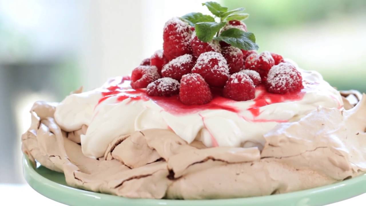 Beth's Chocolate Raspberry Pavlova Recipe | ENTERTAINING WITH BETH ...