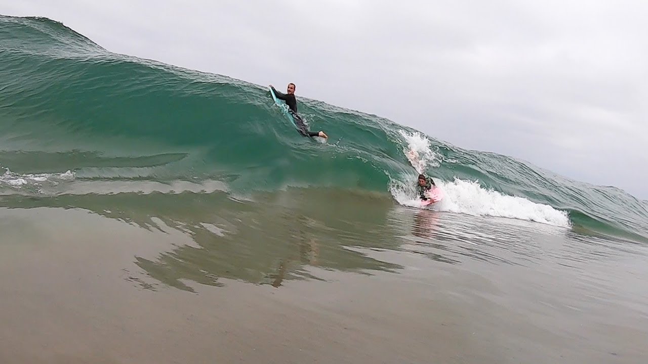 Shorebreak Slabs, River Wave Surf Off and Skim Whip-Ins - RAW - YouTube