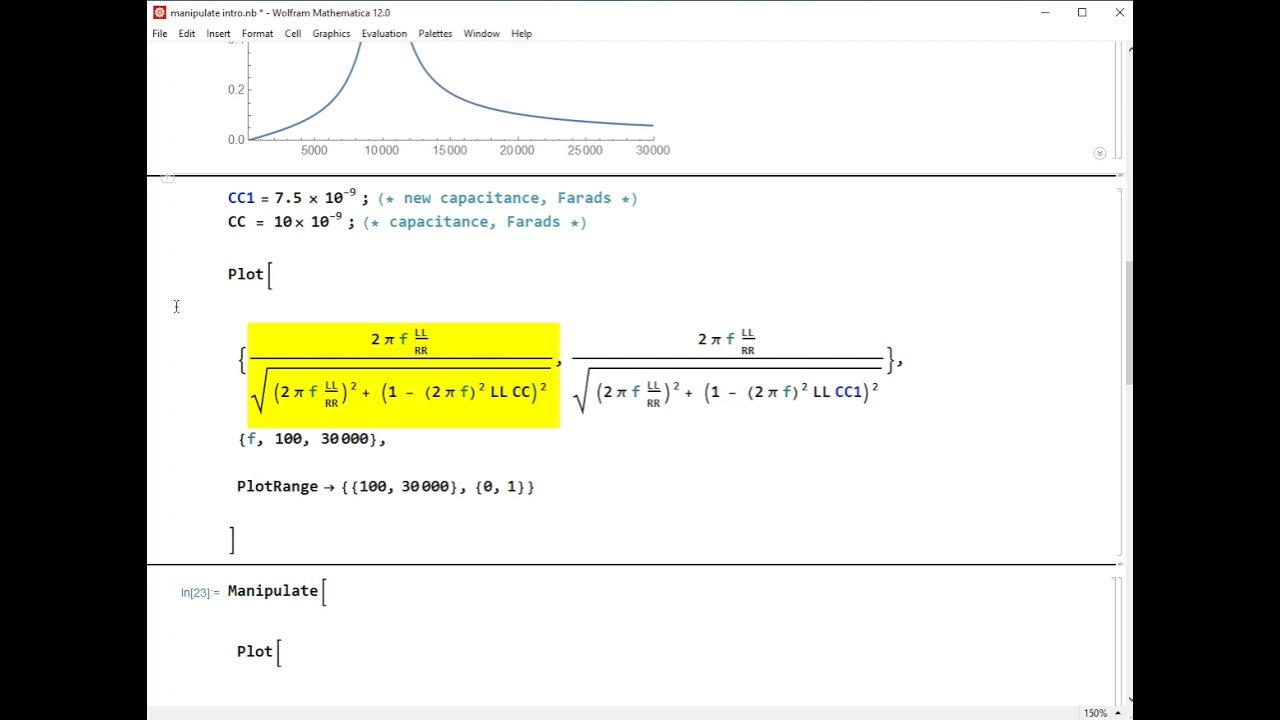 Mathematica Manipulate for Function Visualization - YouTube