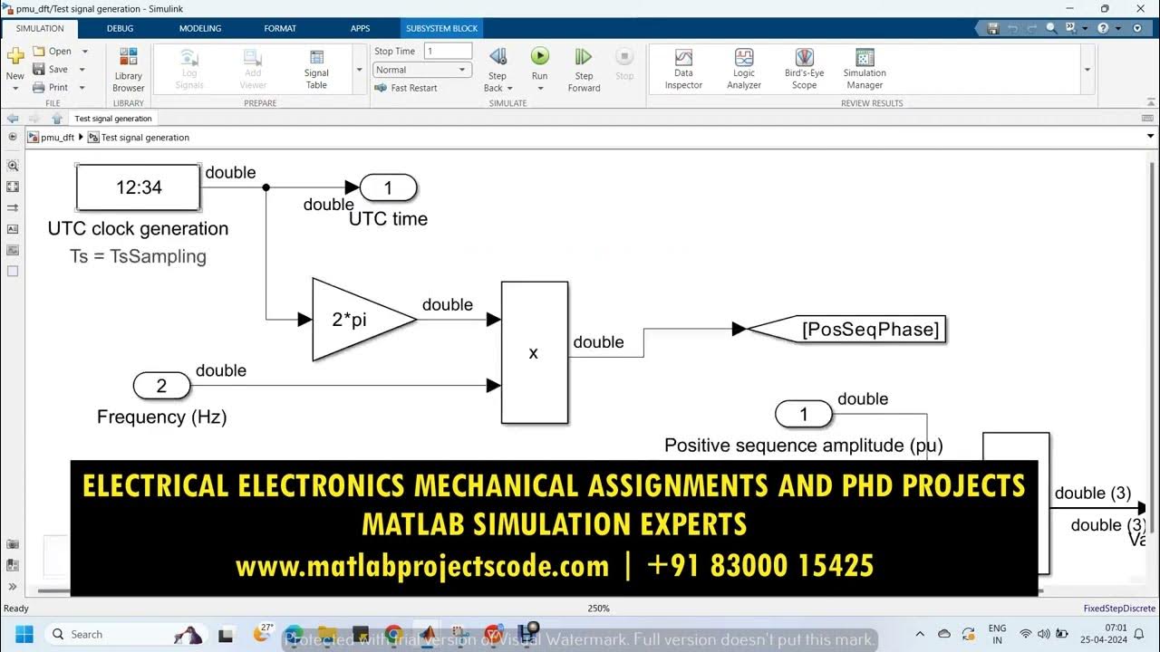 PMU PHASOR MEASUREMENT UNIT SIMULATION IN MATLAB SIMULINK - YouTube