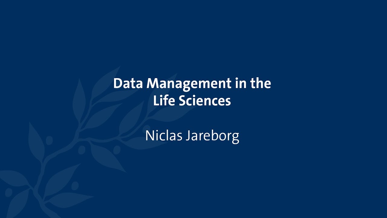 Data Management in the Life Sciences - YouTube