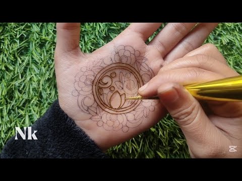 Easy To Apply Mehndi Using Mehndi Tools | Mehndi Stamp | Mandala Design ...