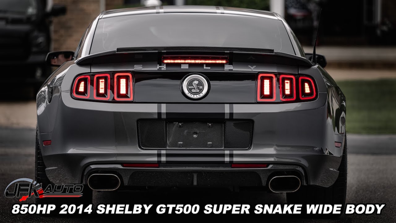 Baddest Mustang Ever! 2014 Shelby GT500 Super Snake Wide Body - JFK ...