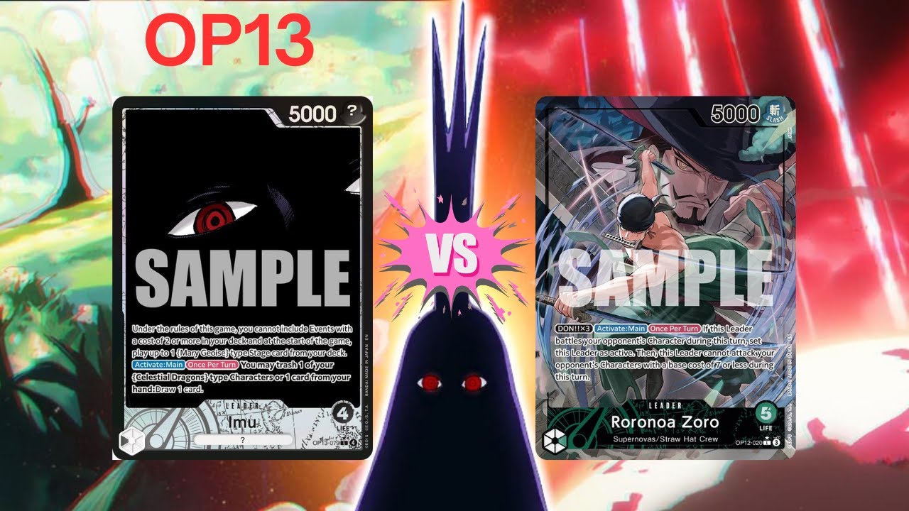 [OP13] Round Two! One Piece TCG: Imu vs Zoro - YouTube