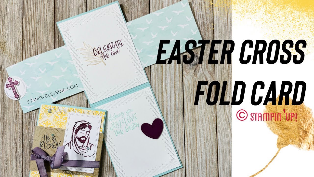 Easter Cross Fold Card - YouTube