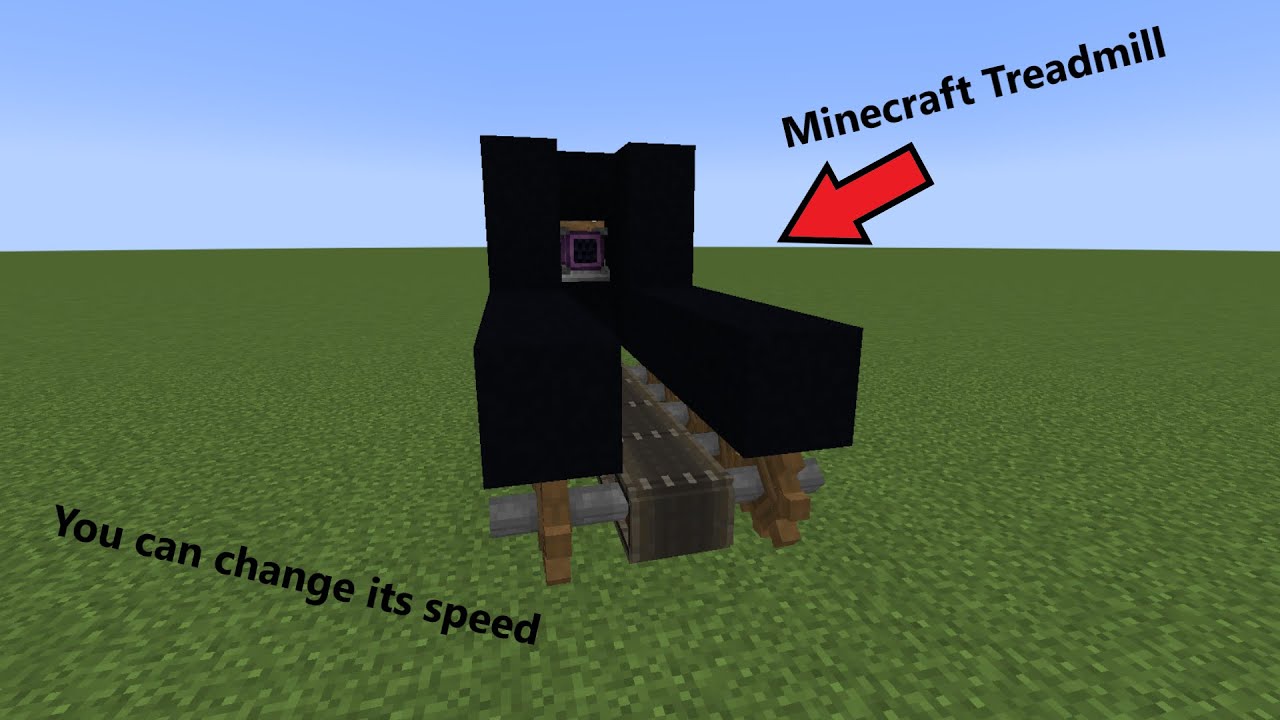 I made a working treadmill in Minecraft - YouTube