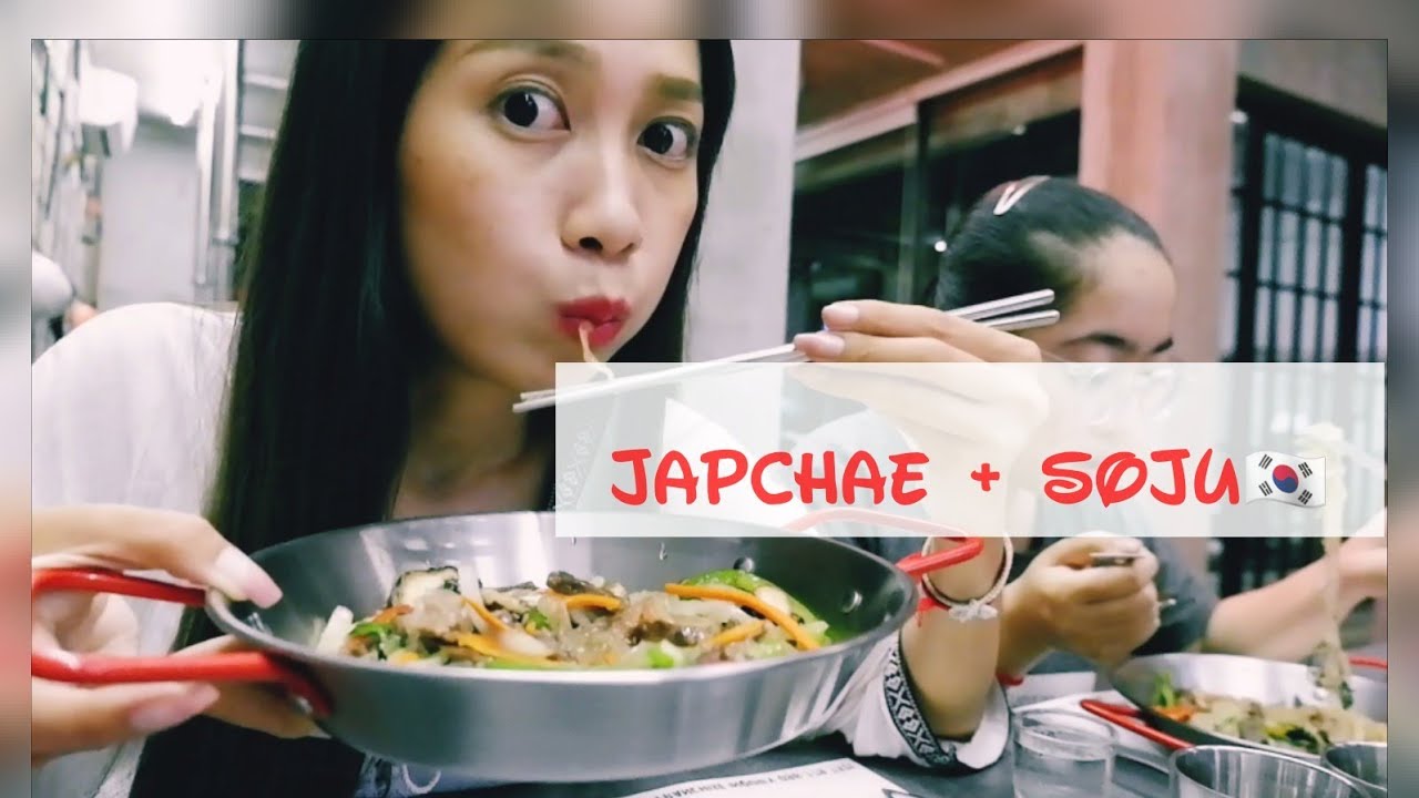 I Like Korean food - Eat Japchae (BTS V Favourite food) & Soju with my ...