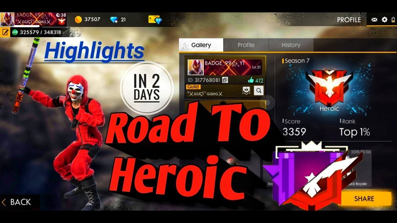 Road to Heroic | Highlights | Part 2 | Free Fire - YouTube