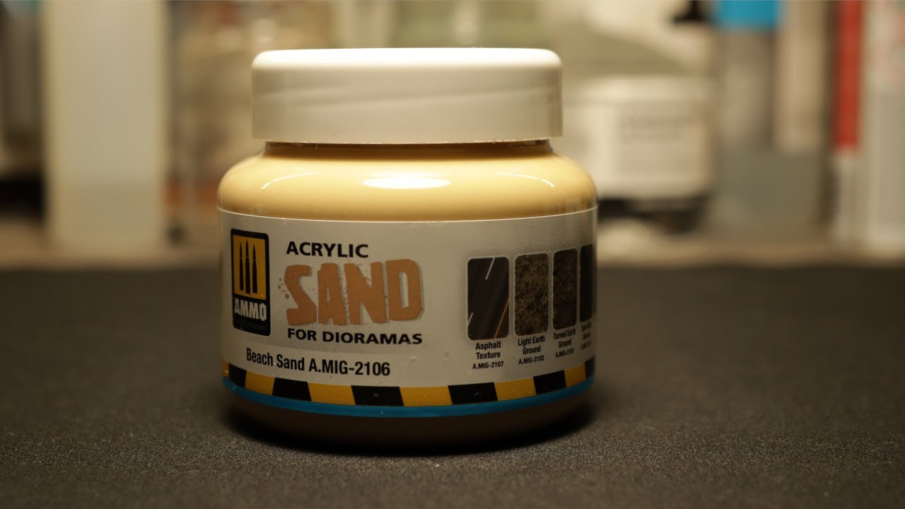 Testing Acrylic sand for dioramas - YouTube