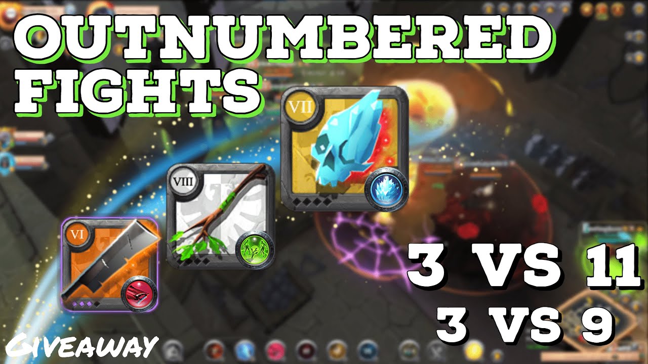 Albion Online |OUTNUMBERED FIGHTS| FIGHTING BLOBS😎 | Giveaway - YouTube