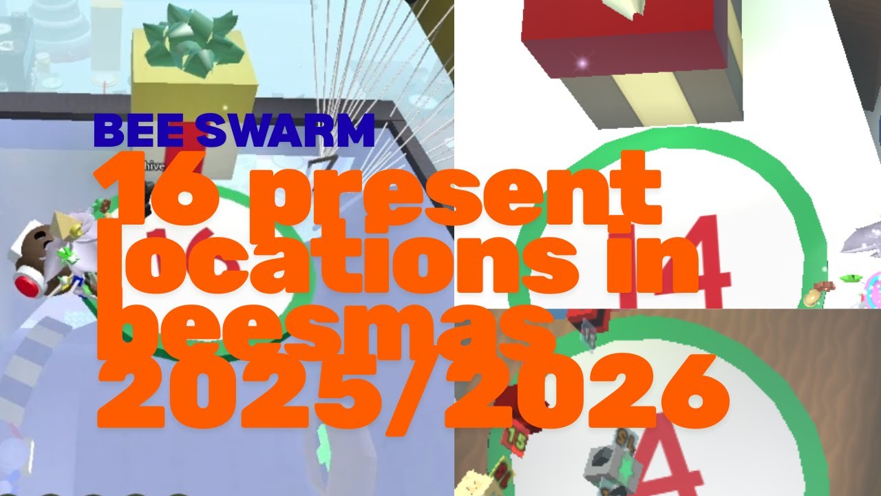 All 16 present locations in BSS(Bee Swarm Simulator) Roblox - YouTube