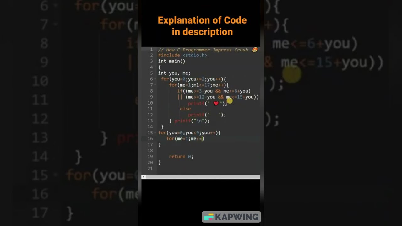 Heart Pattern In C Programming Language Easy Love Pattern In C YouTube Heart Pattern In C Programming Language Easy Love Pattern In C YouTube