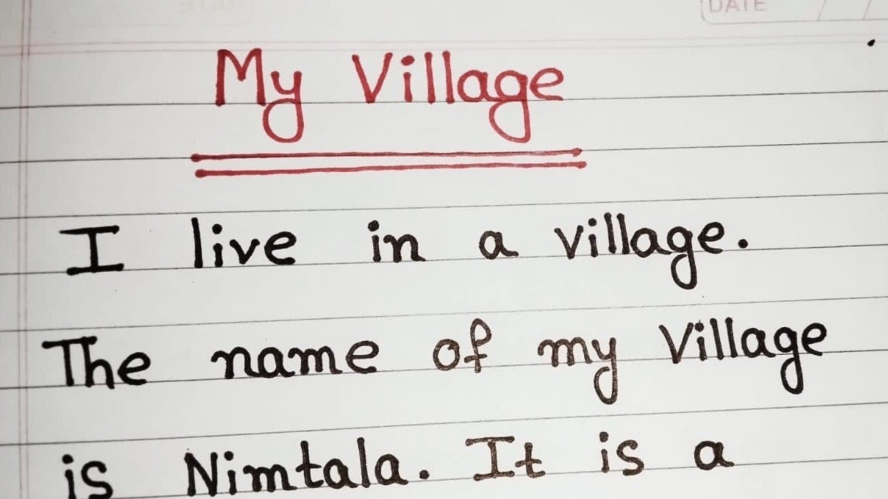 My Village // Essay on my village // Paragraph on My Village // English ...