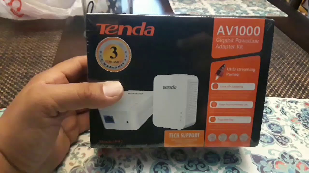Tenda AV1000 Ethernet Powerline Review/Test - YouTube