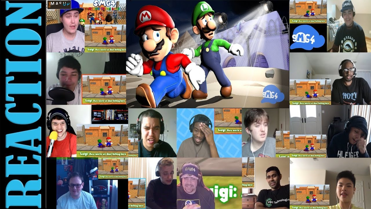 SMG4: Mario's Prison Escape REACTIONS MASHUP - YouTube