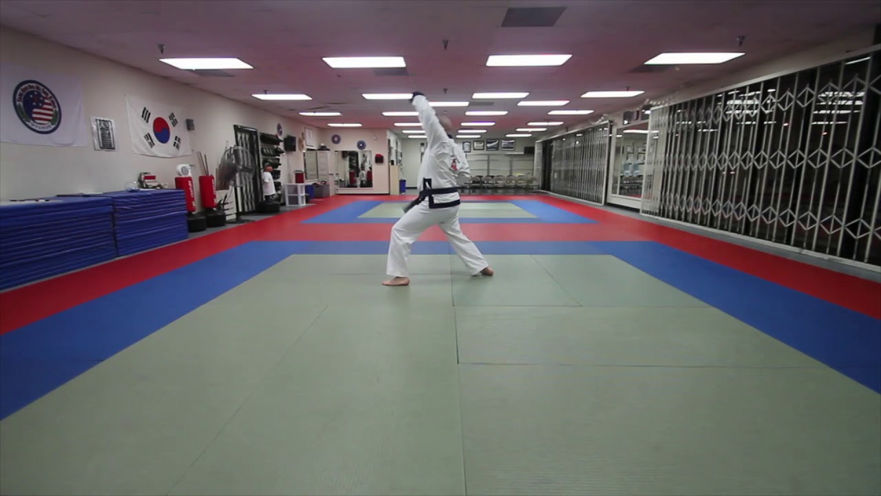 Pyong Ahn Cho Dan Side View - YouTube