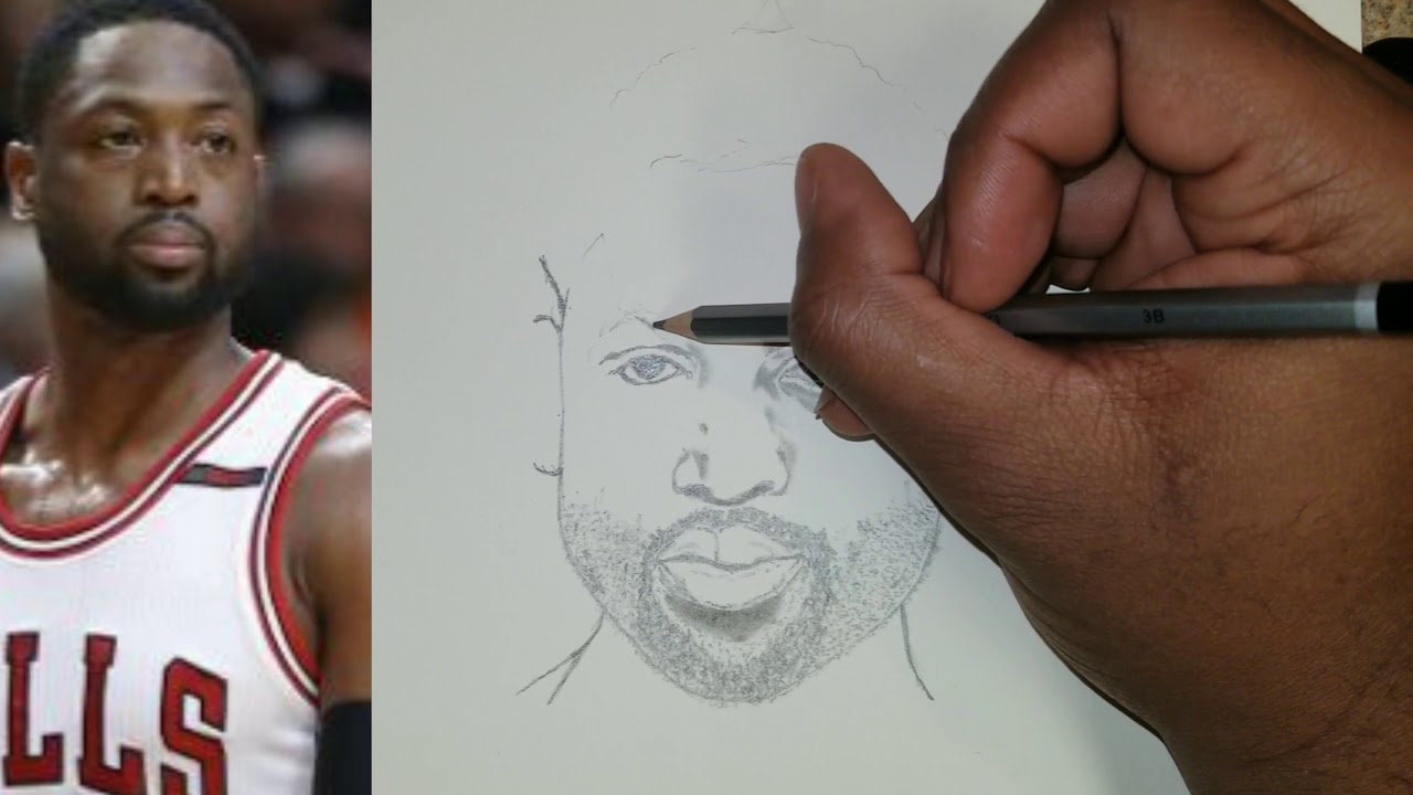 1k SUBS!!!🥳 THANKS TO ALL! Drawing Dwayne Wade 🎨🎵🎶 - YouTube