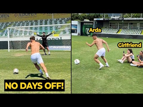 Arda Güler is doing extra shooting training during his holiday in Turkey with his girlfriend