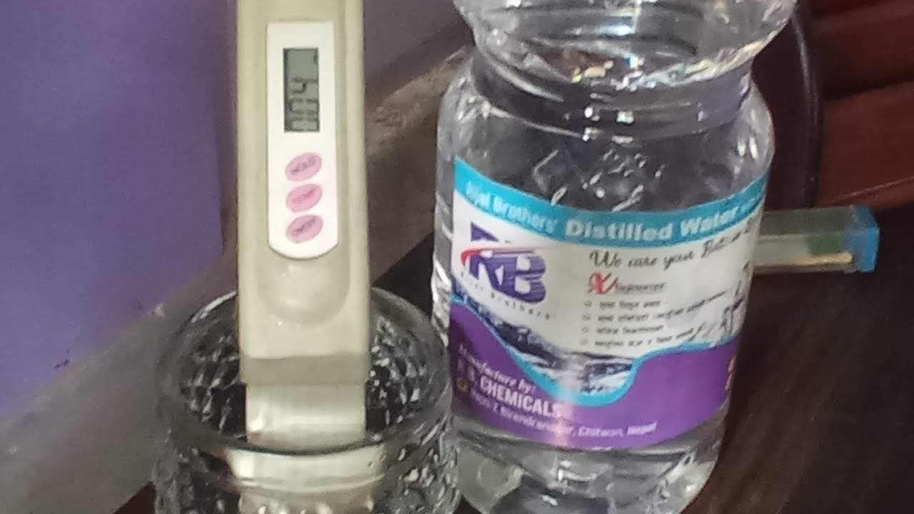 battery water/ Distilled water teasting and TDS measurement by meter ...