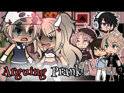 ARGUING IN FRONT OF OUR FRIENDS || Gacha PRANK