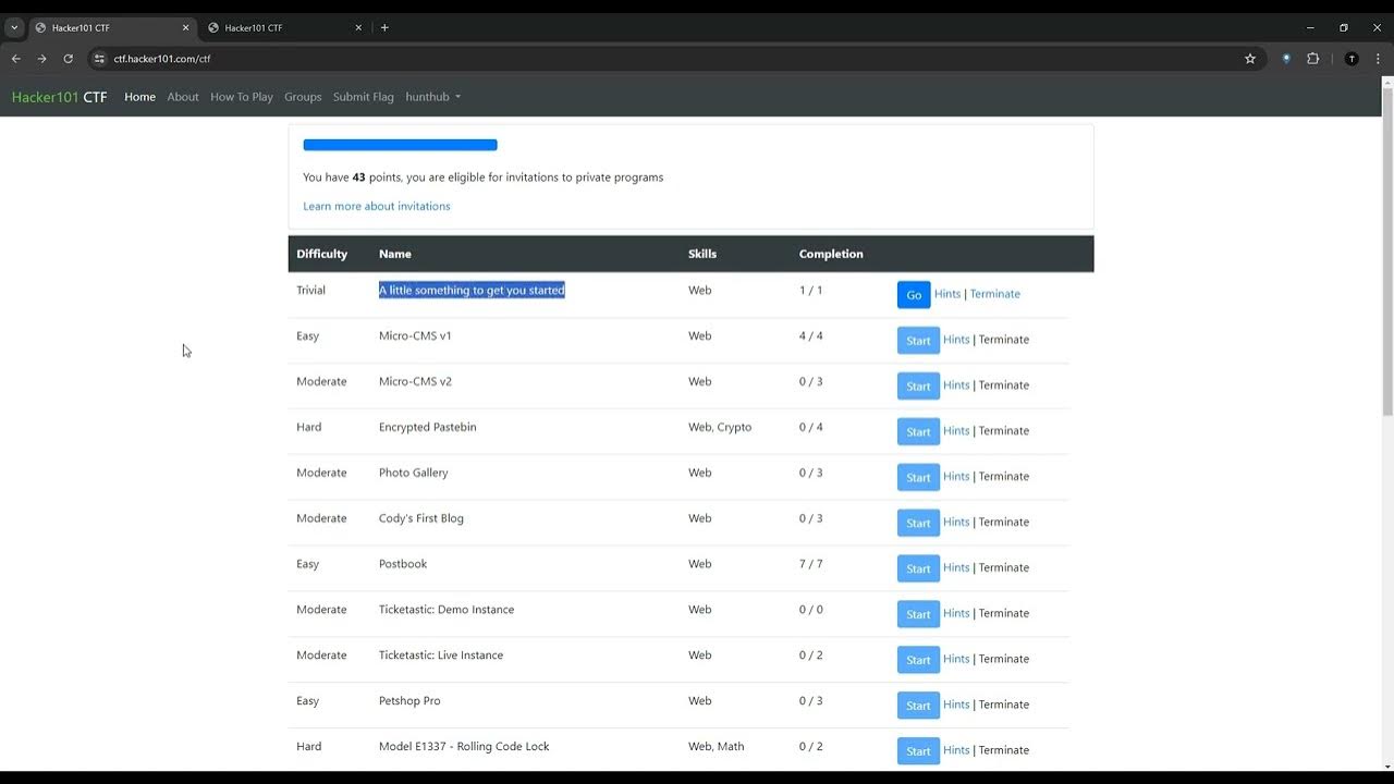 A Little Something To Get You Started Hackerone 101 Walkthrough Youtube