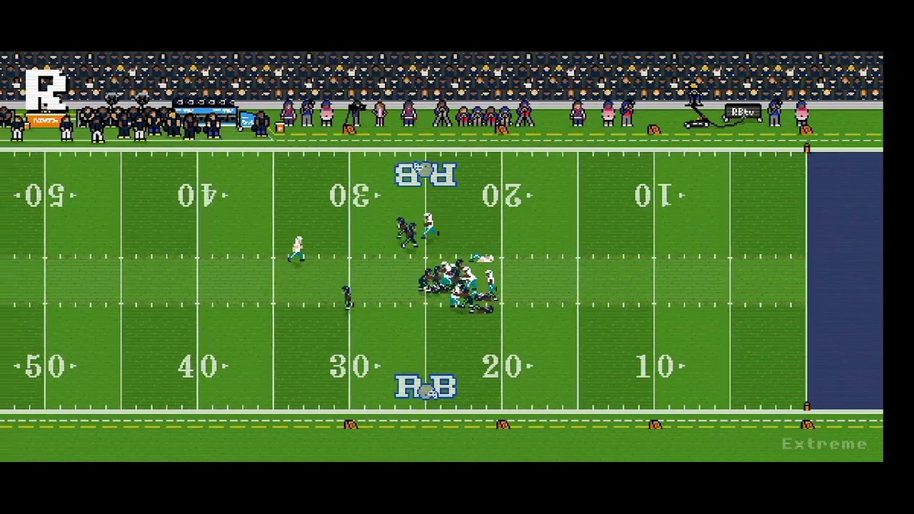 75 kick return on retro bowl extreme - YouTube