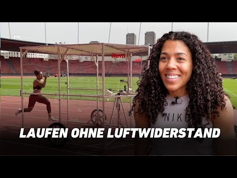 Ein neu entwickelter  Airshield unterstützt Leichtathlet:innen beim Übergeschwindigkeitstraining