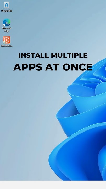 How to Install Multiple Apps With One Click - YouTube