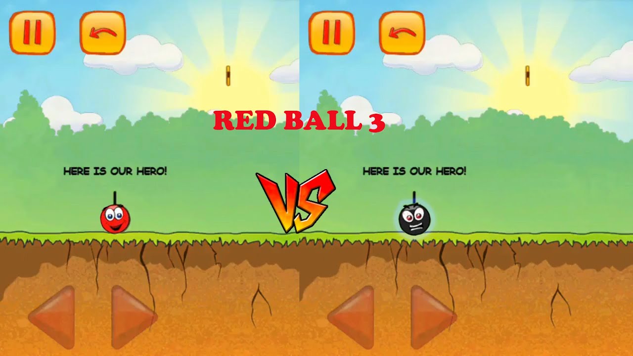 RED BALL 3 - RED BALL HERO VS BLACK BALL HERO EPIC FUSION MODE GAMEPLAY ...