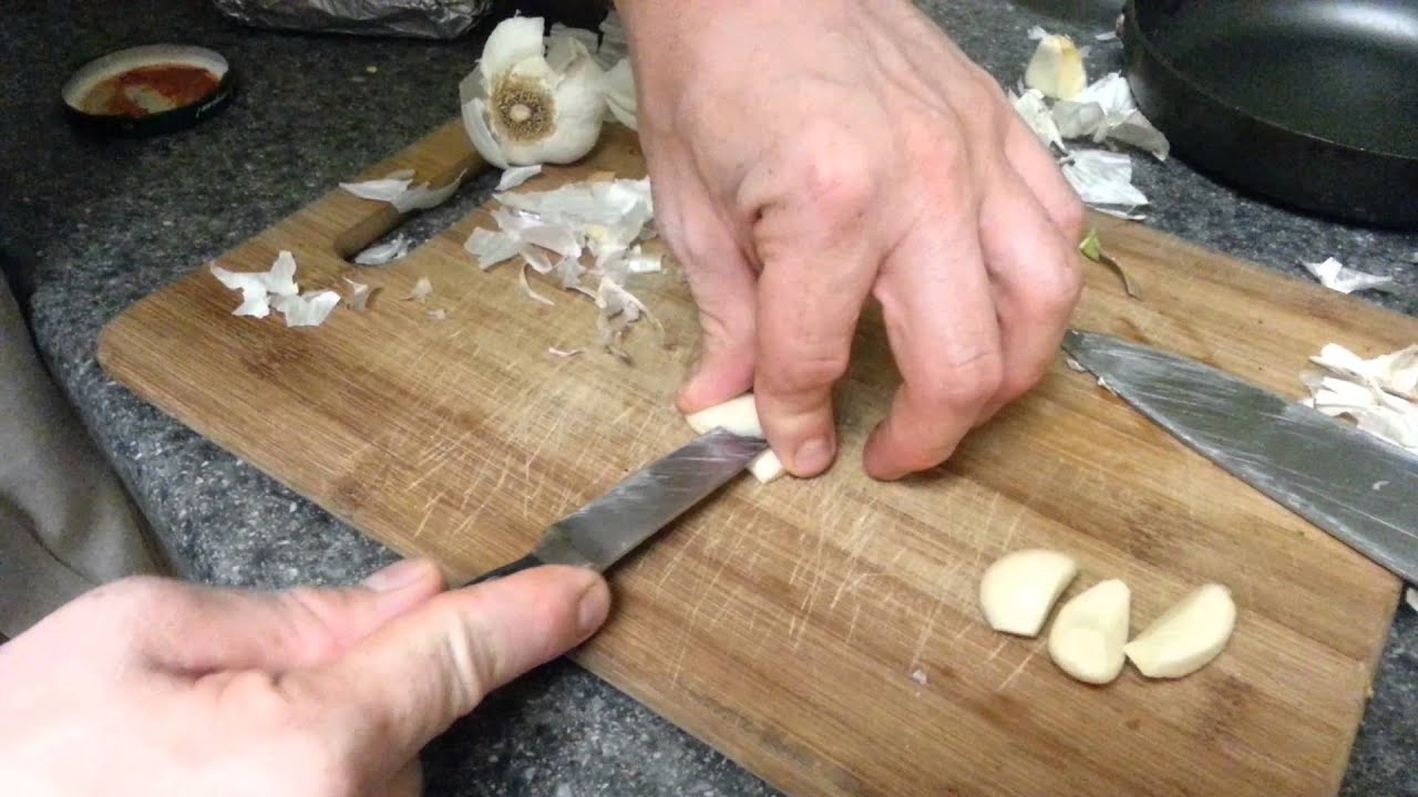 How to Dice a Garlic- Cooking Adventures - YouTube