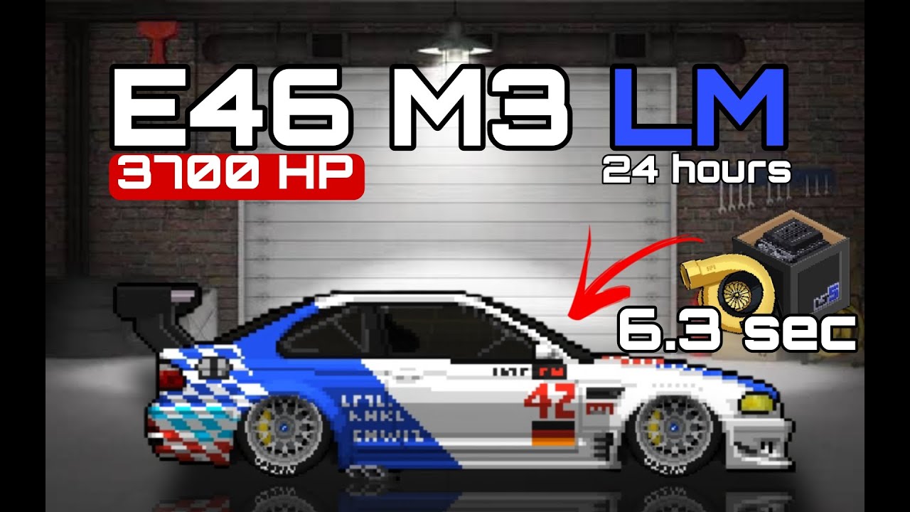 Building the BMW E46 M3 GTR Le mans in pixel car racer | pixel car ...