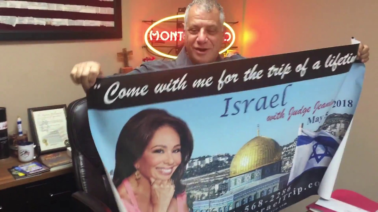 Tom Trento Invites You to Judge Jeanine Trip to Israel! - YouTube
