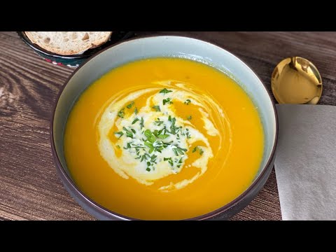 5 dakikada hazır olucak Kabak Çorbası/Hokkaido-Kürbis Suppe/pumpkinsoup #pratiktarifler