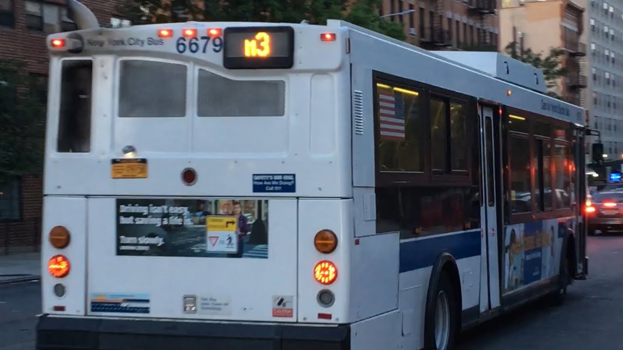 MTA NYC Bus Orion VII OG Hybrid #6679 M3 - YouTube