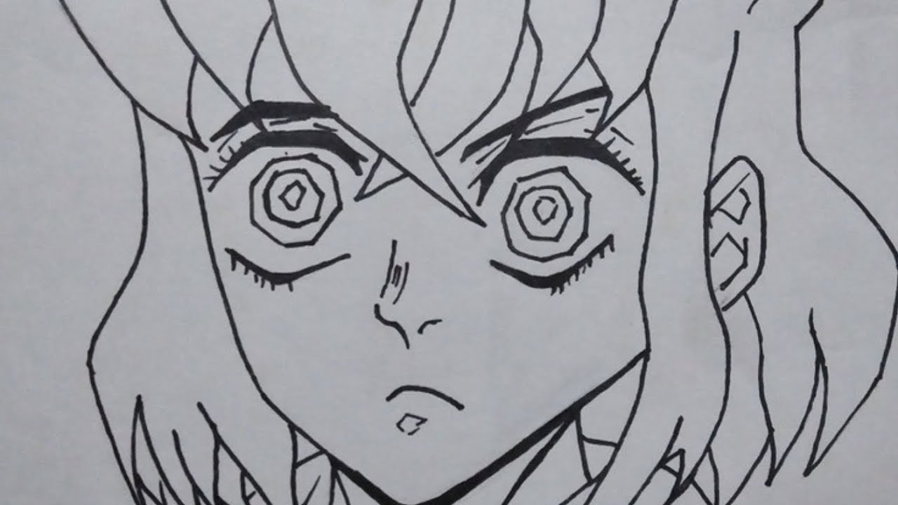 Drawing tutorial of insuke (from demon slayer) .. like subscribe and ...