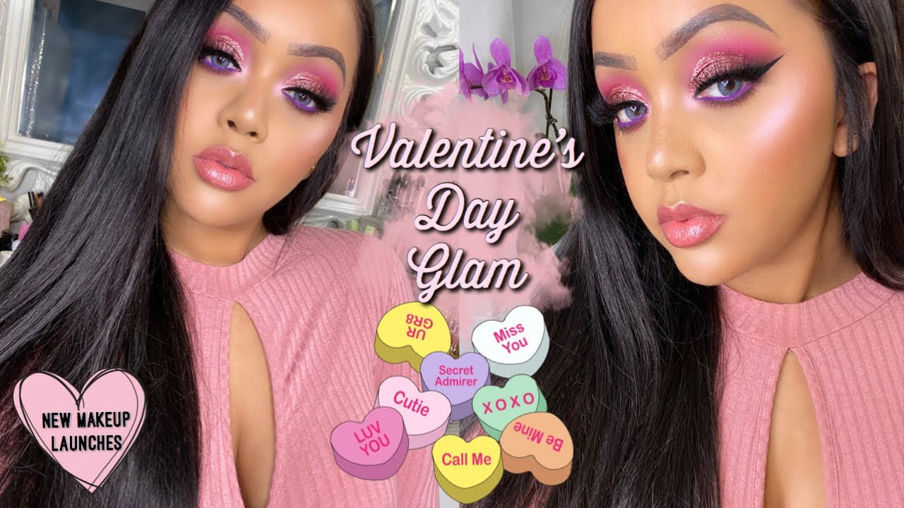 VALENTINE'S DAY MAKEUP 💖 PINK DATE NIGHT MAKEUP - FT. NEW FENTY SNAP ...