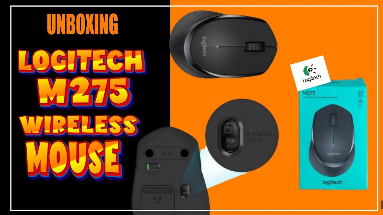 Unboxing logitech wireless mouse m275 - YouTube
